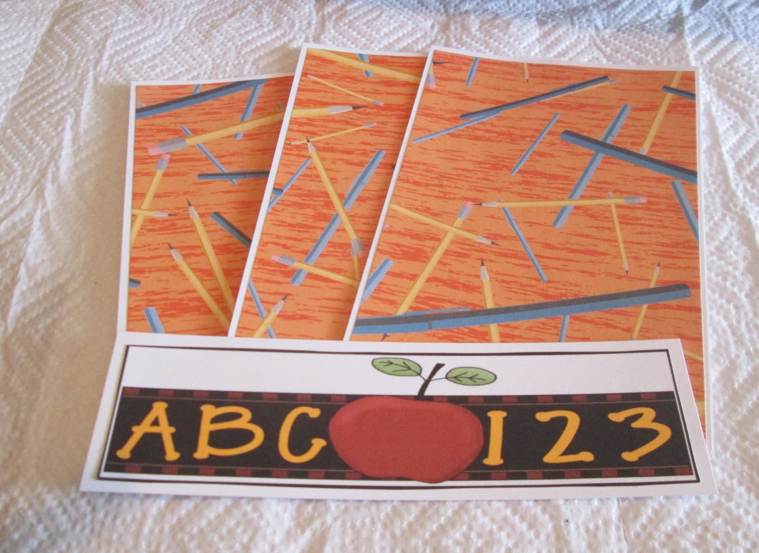 ABC 123 Apple b - 4pc Mat Set