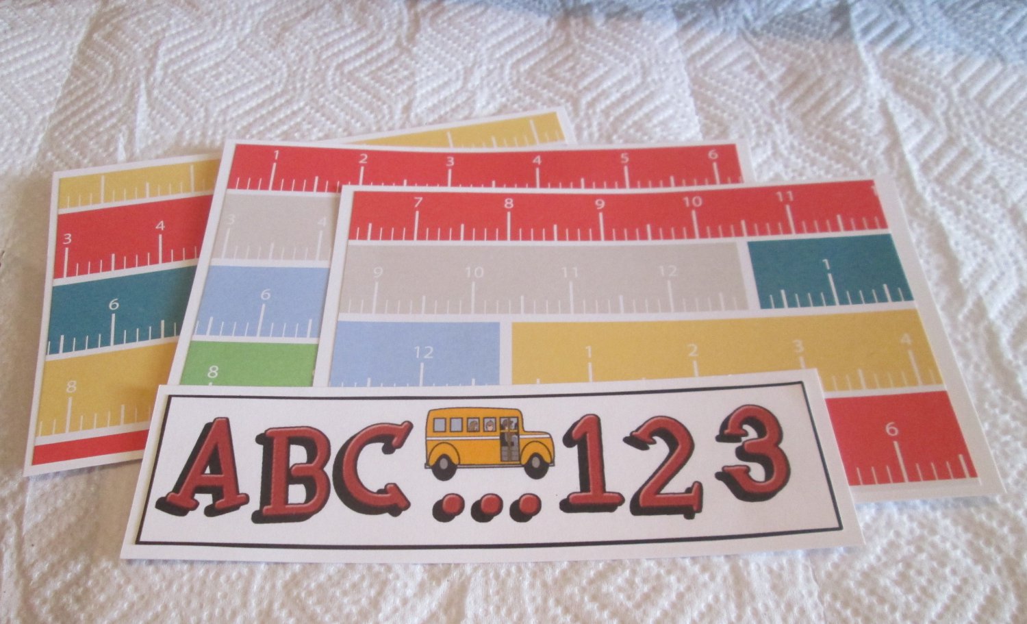 ABC 123 Bus a - 4pc Mat Set