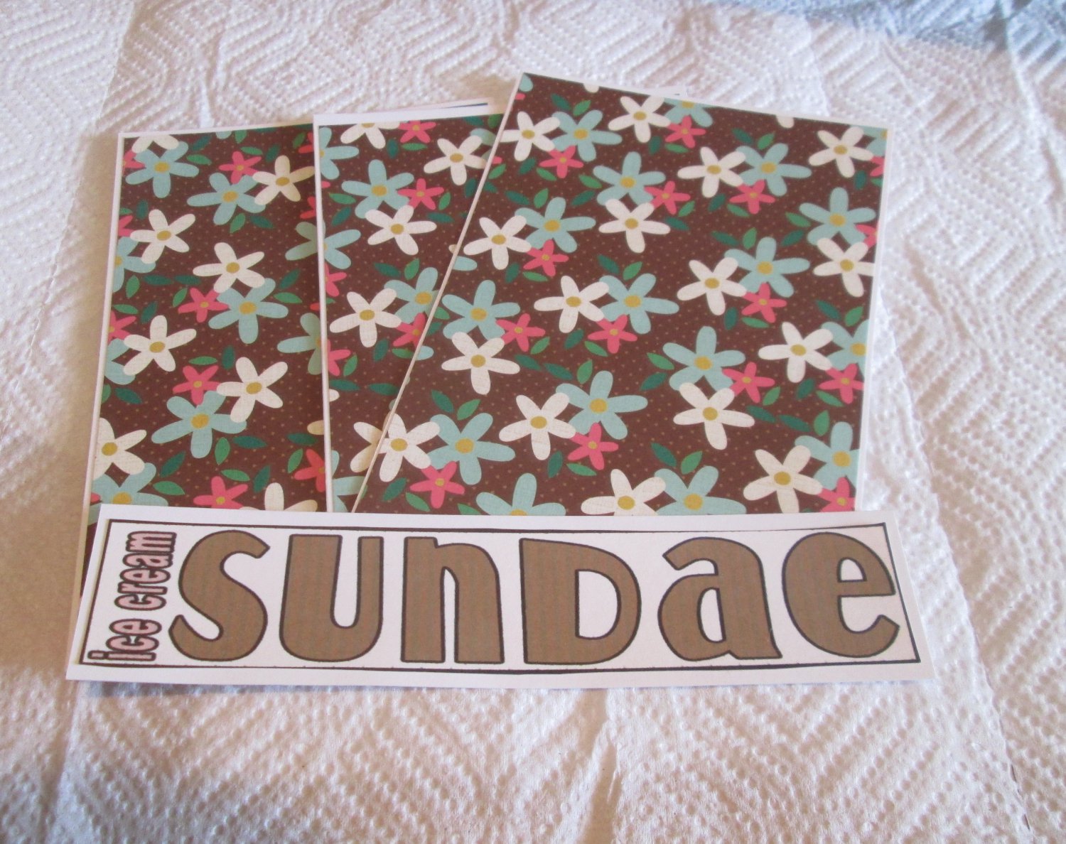 Ice Cream Sundae a - 4pc Mat Set