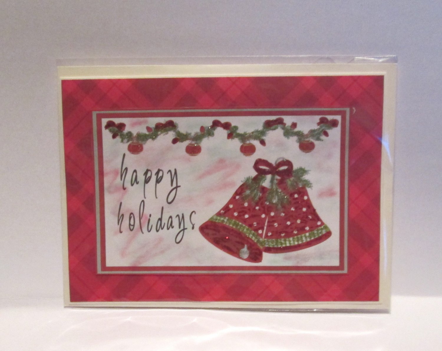 Happy Holidays Bells - 5x7" Greeting Card with envelope