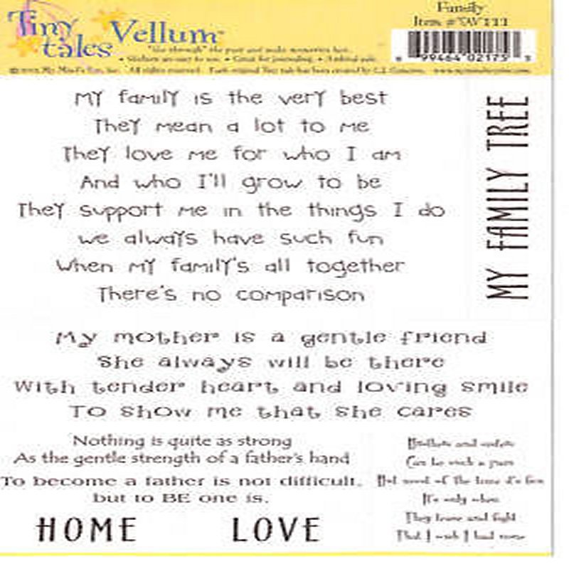 Family - MME - Vellum Sticker Sheet