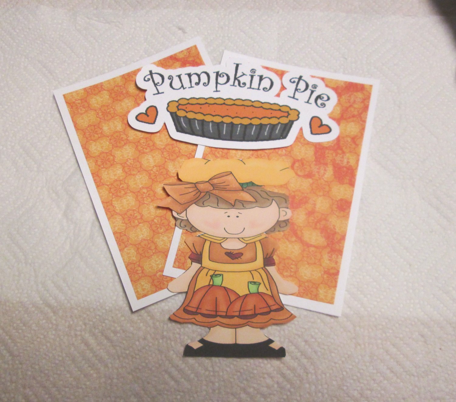 Pumpkin Pie Girl - Mat Set
