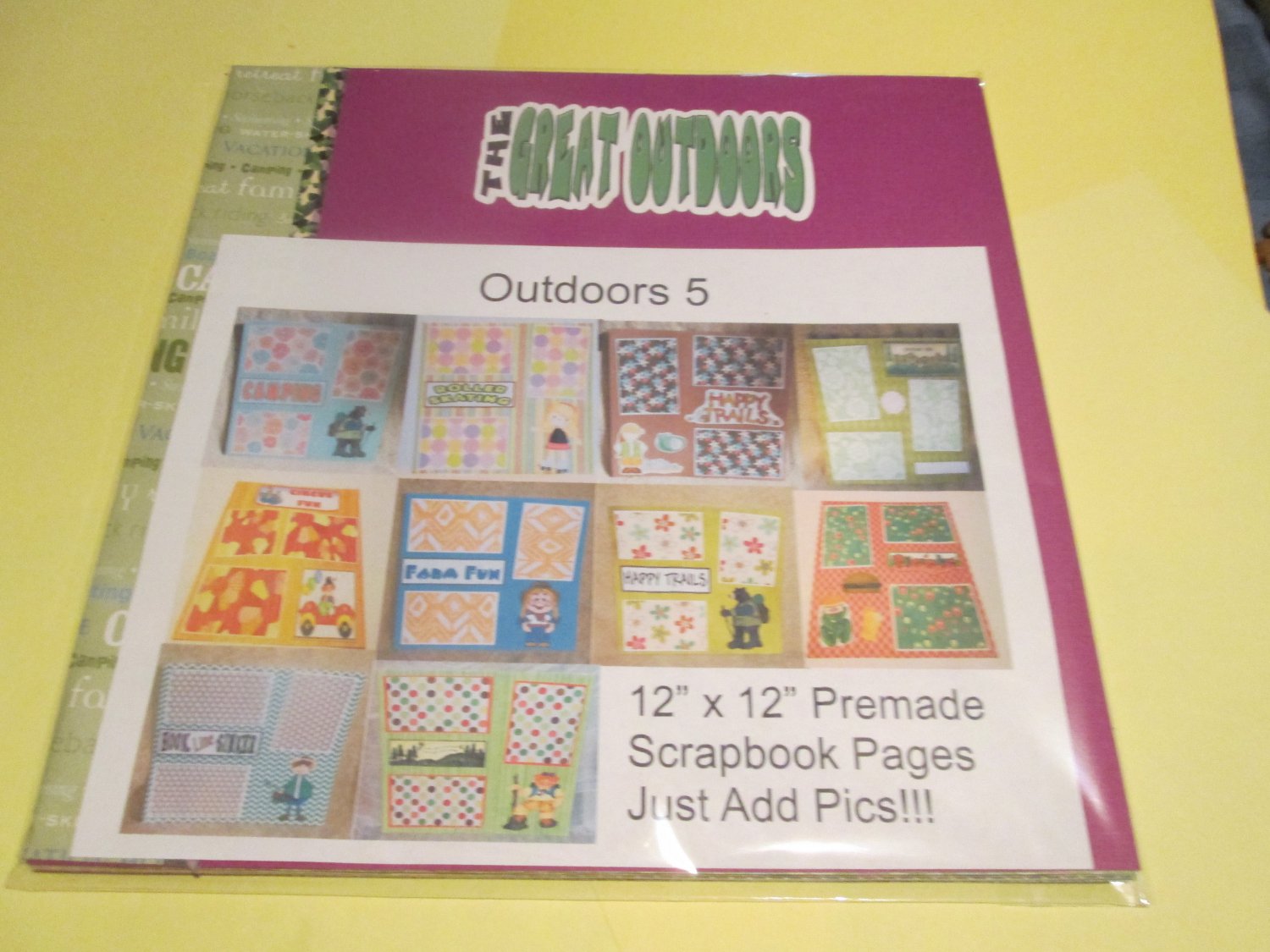 Outdoors 5- Premade 12x12 Scrapbook