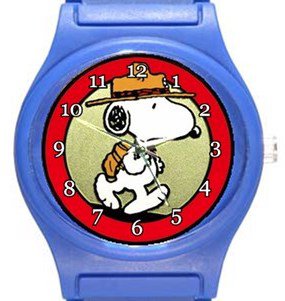 Snoopy Scout Blue Plastic Watch