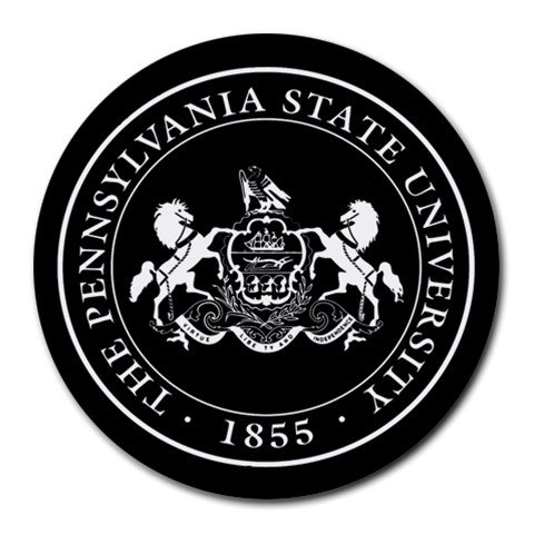 Pennsylvania State University Logo Heat-Resistant Round Mousepad