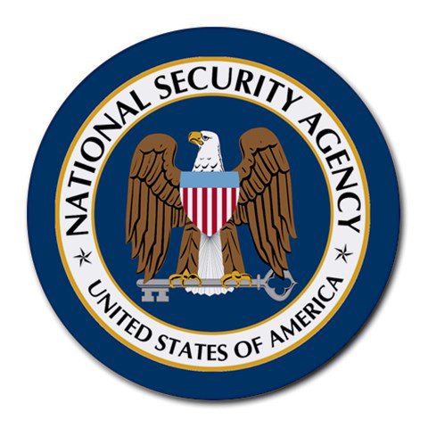 National Security Agency NSA Logo Heat-Resistant Round Mousepad