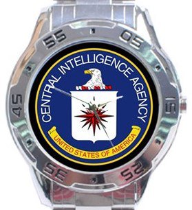 Central Intelligence Agency CIA Logo Analogue Watch