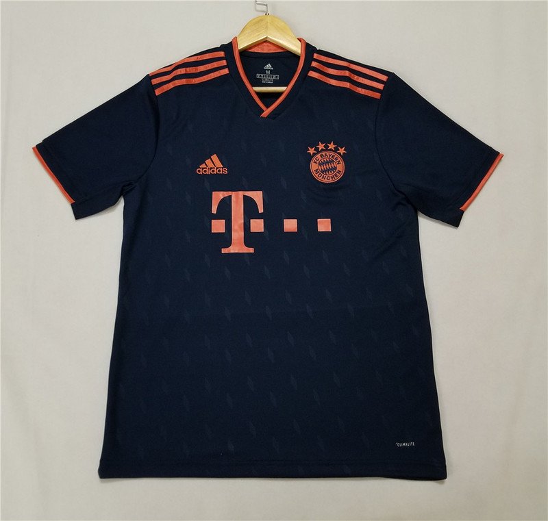 Bayern Munich Third Black Soccer Jersey BNWT 2019-2020 Free Shipping