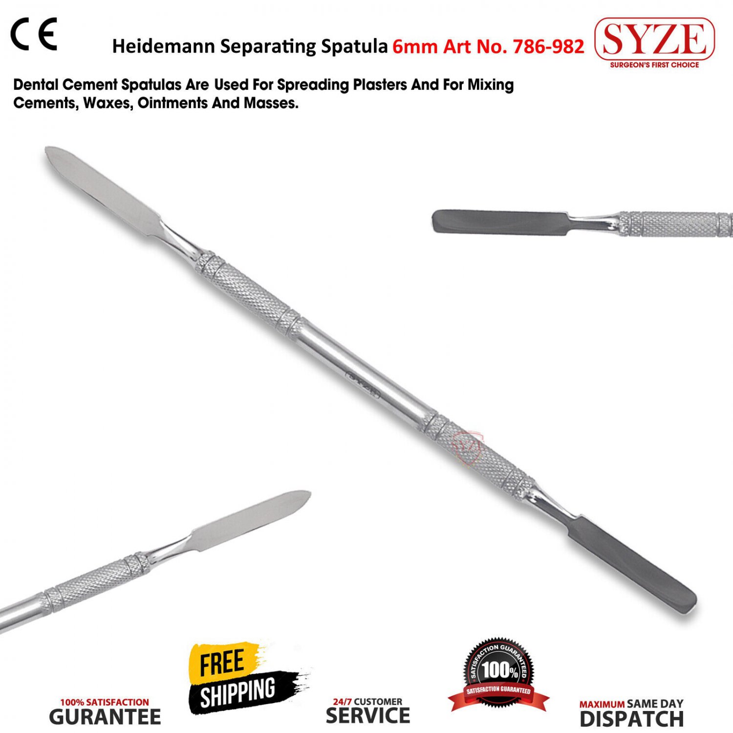 HEIDMANN SEPARATING SPATULA 5MM ART NO 786-982