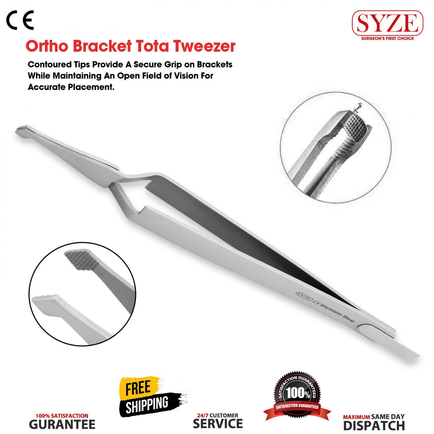 Surgical Ortho Bracket Tota Tweezers First Aid Bracket Holding Forceps ...