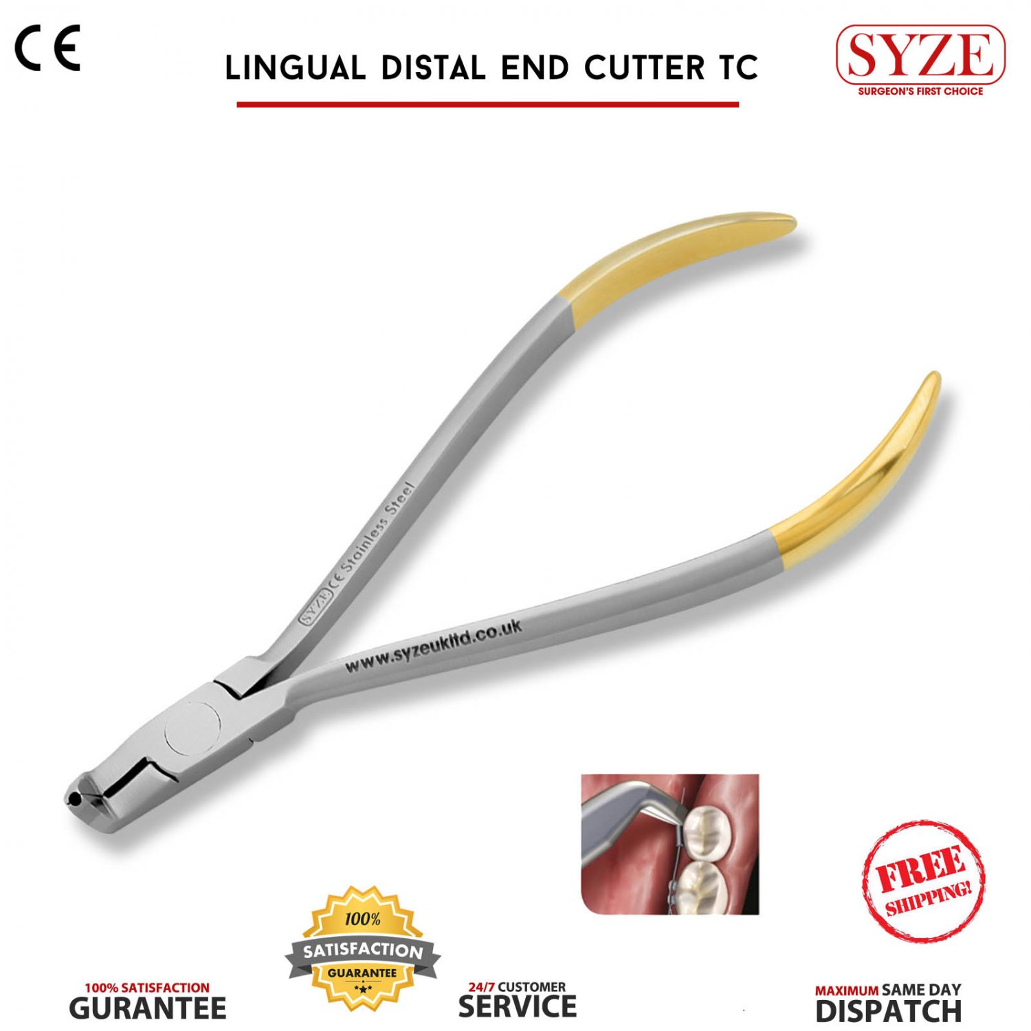 Orthodontic Lingual Distal End Cutter Posterior Pliers TC Dental ...