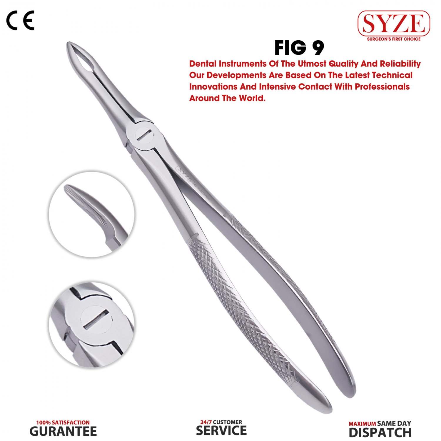 Dental Tooth Extraction Forceps Fig9 English Pattern Surgical ...