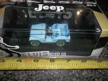 GREENLIGHT 1/43 HOLLYWOOD ELVIS 1963 JEEP CJ5 FROM FILM TICKLE ME GREEN ...