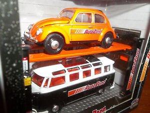M2 1/64 AUTO LIFTS VOLKSWAGEN BUS VW BUG AUTO ZONE 2 PACK EXCLUSIVE R5