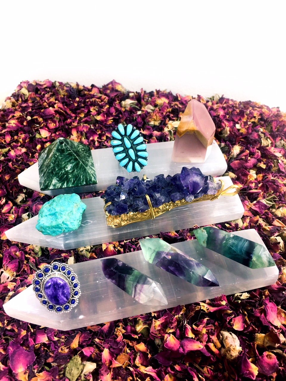 Selenite Charging Plate Rectangular