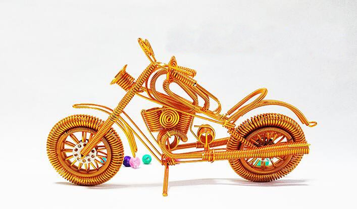 Groove Motorcycle Semi - hard Aluminum Crafts Creative Handmade Student ...