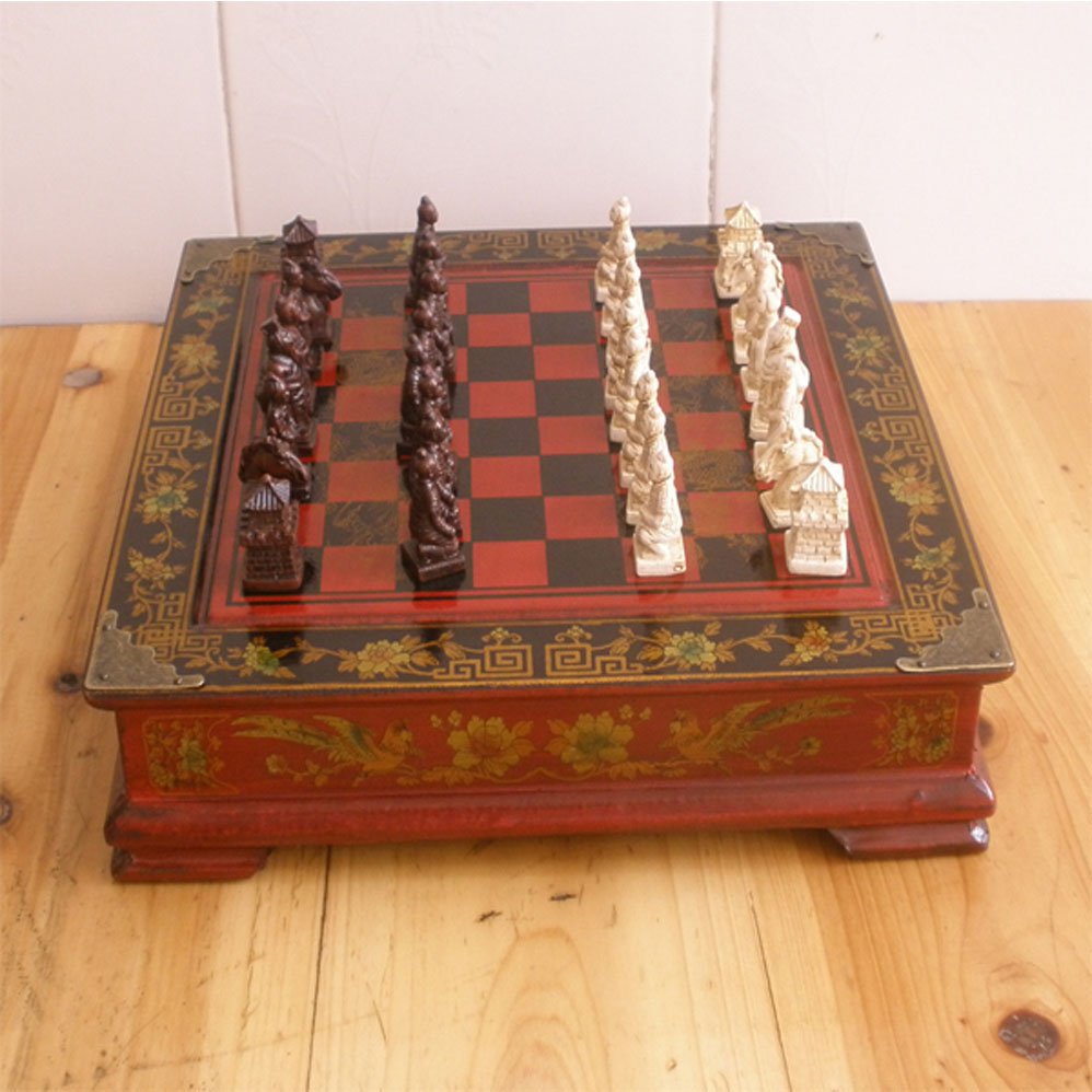 Chess Set Terracotta Army Ancient War Theme Chessboard Collectible ...