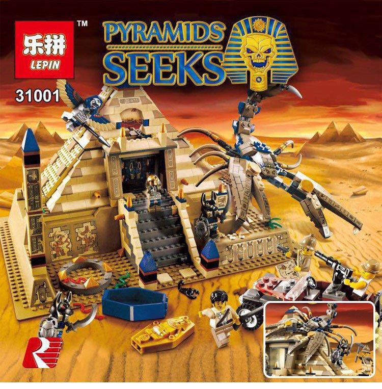 Lepin 31001 Egypt Pharaoh Series The Scorpion Pyramid 822Pcs - Free ...