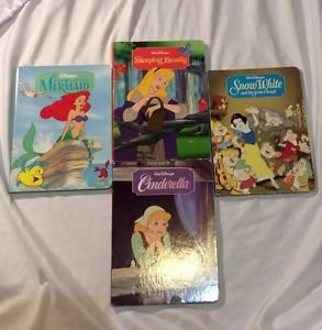 Disney Princess Board Books~Four Princesses. Ariel-Cinderella-Sleeping ...