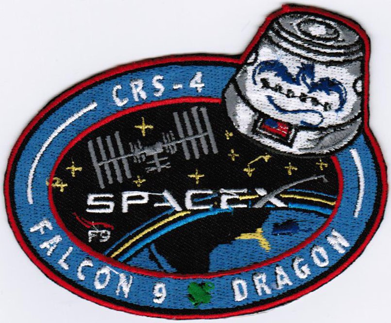 ISS Expedition 41 Dragon CRS-4 Spacex Falcon 9 F9 Space Badge ...