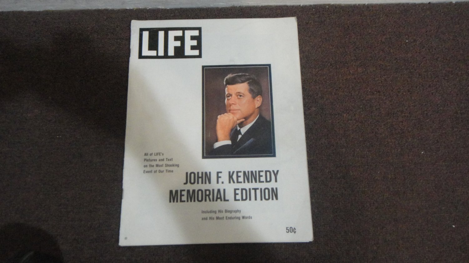 LIFE Magazine John F. Kennedy Memorial Edition 1963, Nice Condition!! LOOK!