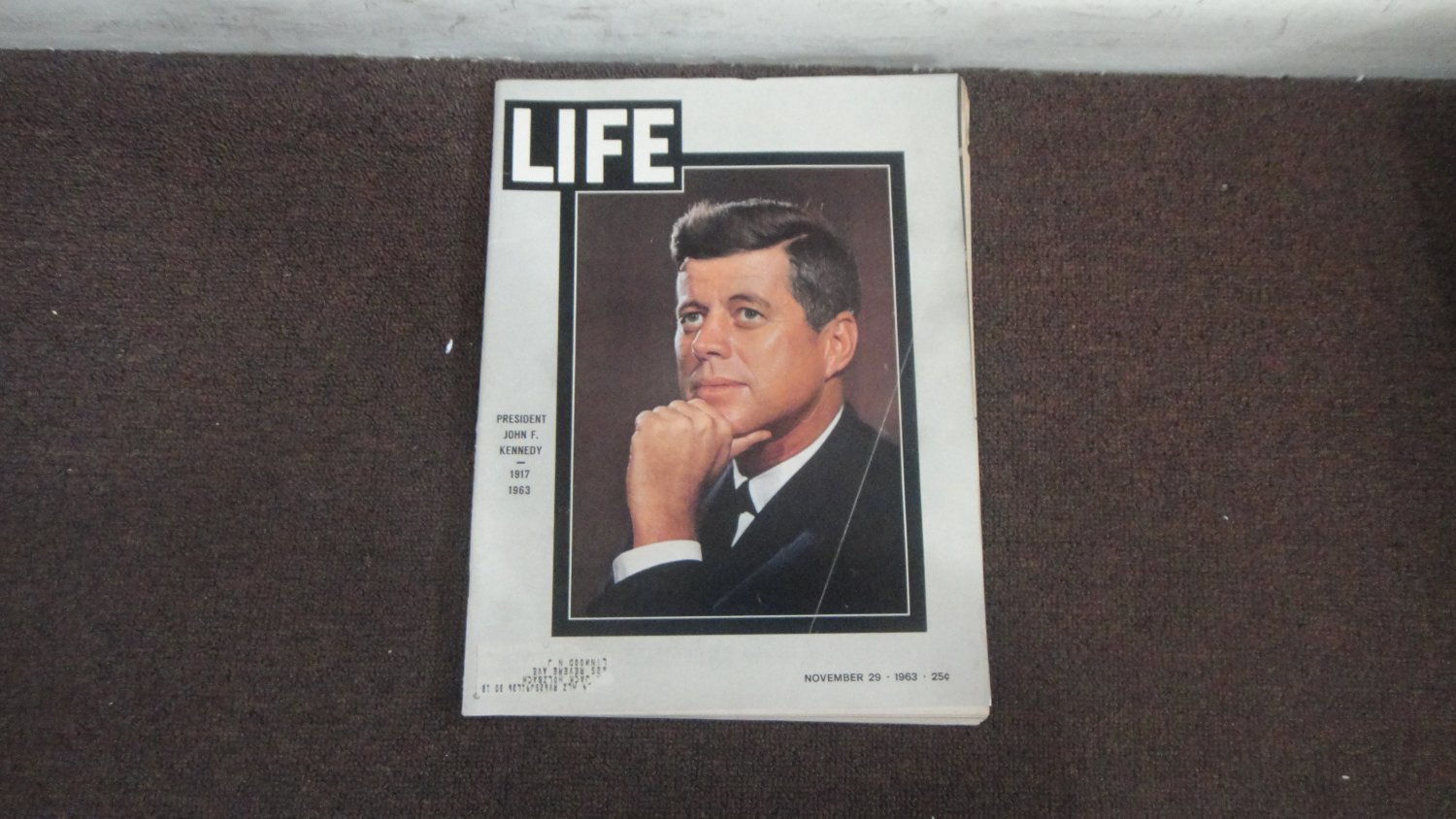 LIFE Magazine John F. Kennedy Cover Nov. 29, 1963, VG Condition!! LOOK!