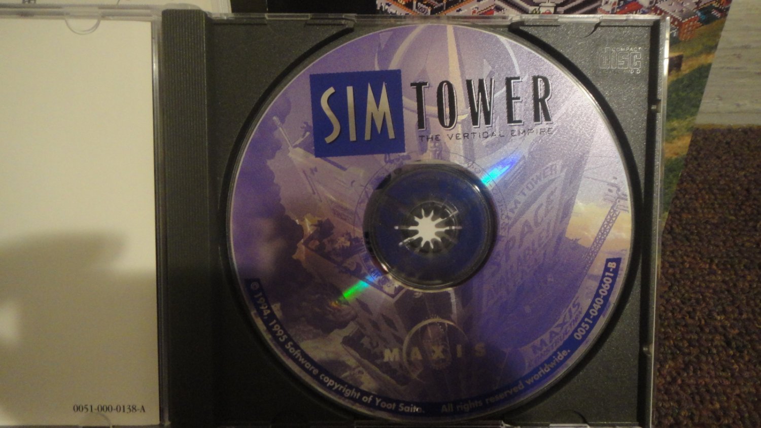 SIM TOWER - The Vertical Empire. RARE BIG BOX PC GAME by MAXIS. NICE ...
