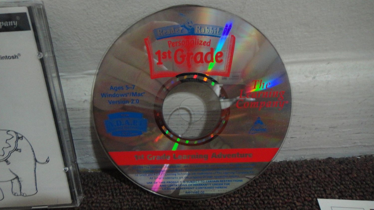 The Learning Company Math Rabbit Ages 4-7 CD. For Windows & MAC, in box ...