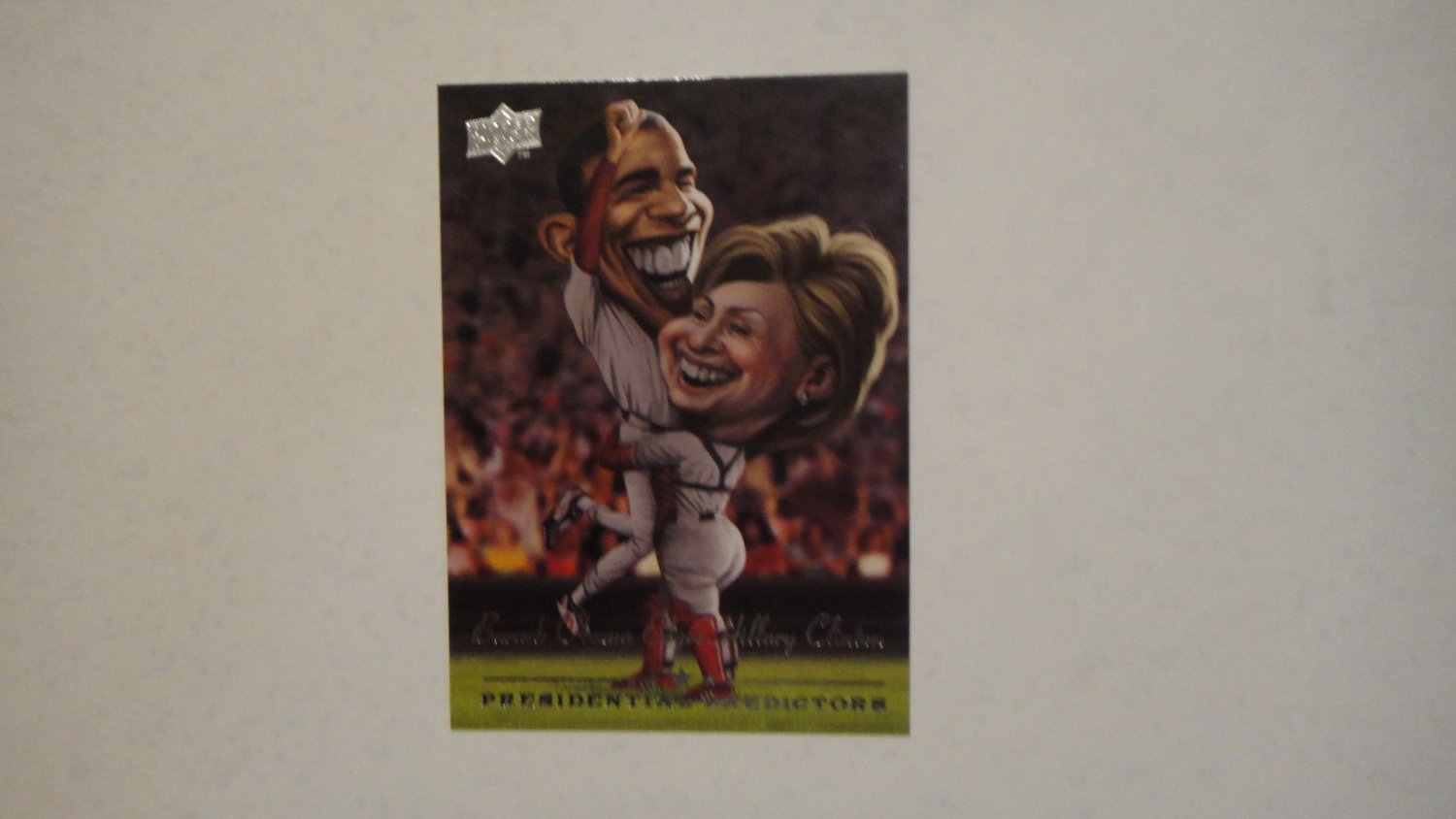 H. Clinton/B. Obama - Baseball Card, 2008 Upper Deck Presidential ...