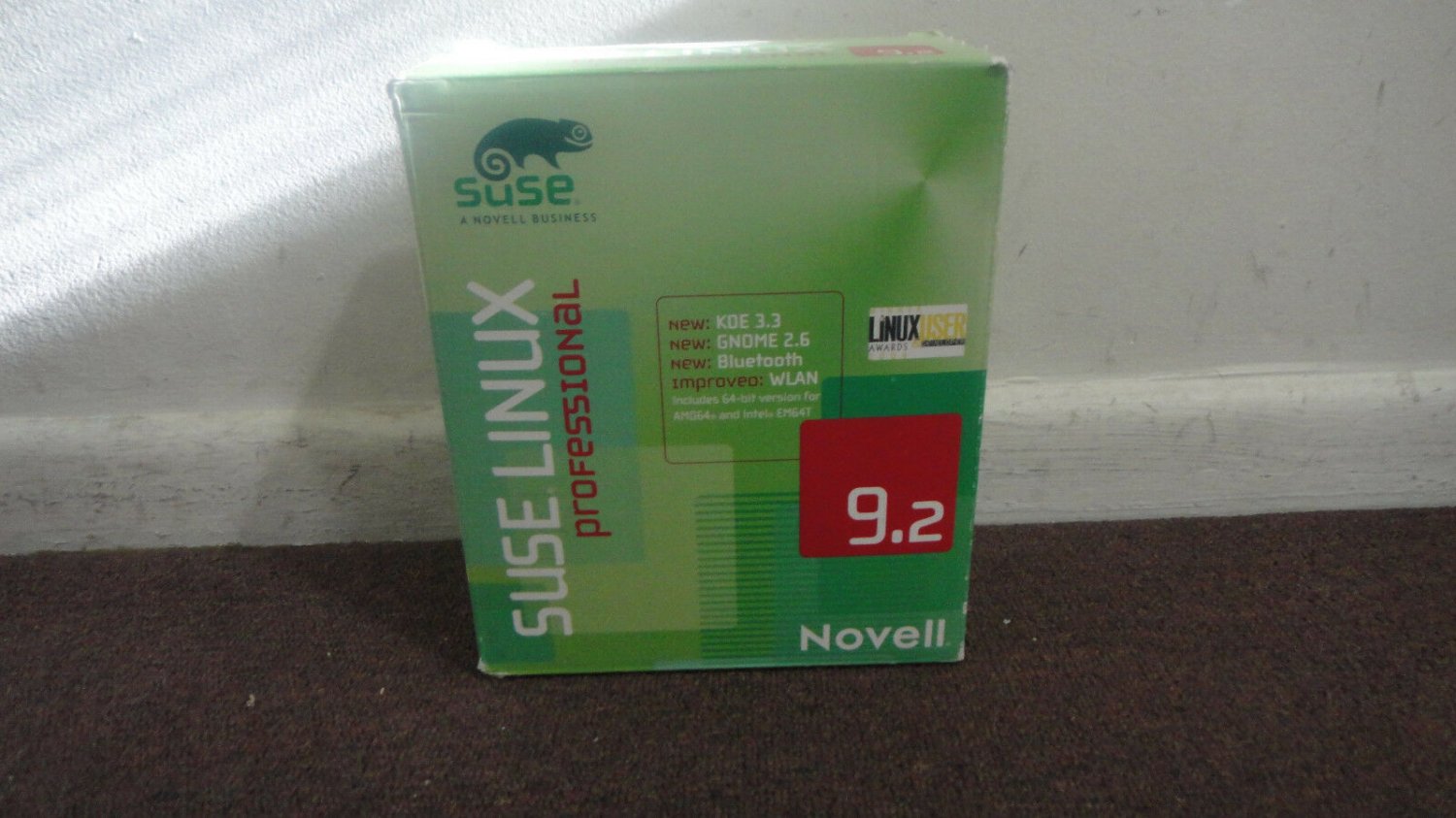 NOVELL SUSE LINUX PROFESSIONAL 9.2 (LINUX OPERATING SYSTEM SOFTWARE) (USED)