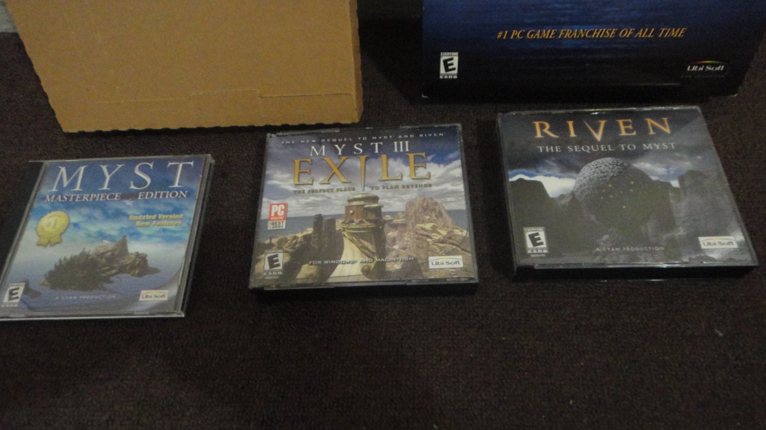 MYST TRILOGY - MYST MASTERPIECE * RIVEN * MYST III: EXILE - Vintage PC ...