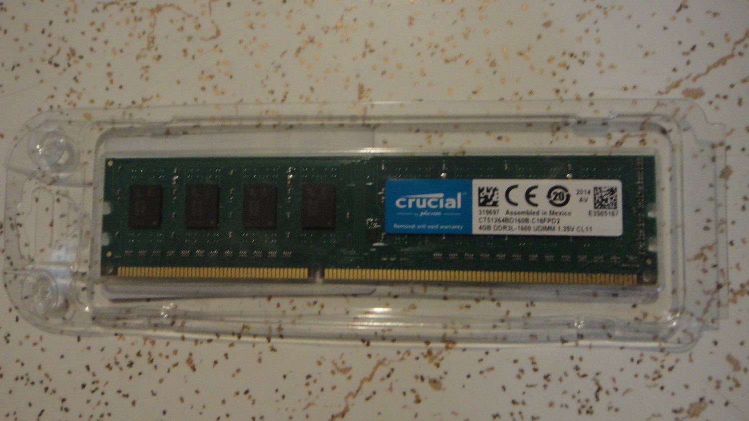 Crucial CT51264BD160B 4GB SDRAM DDR3L Random Access Memory