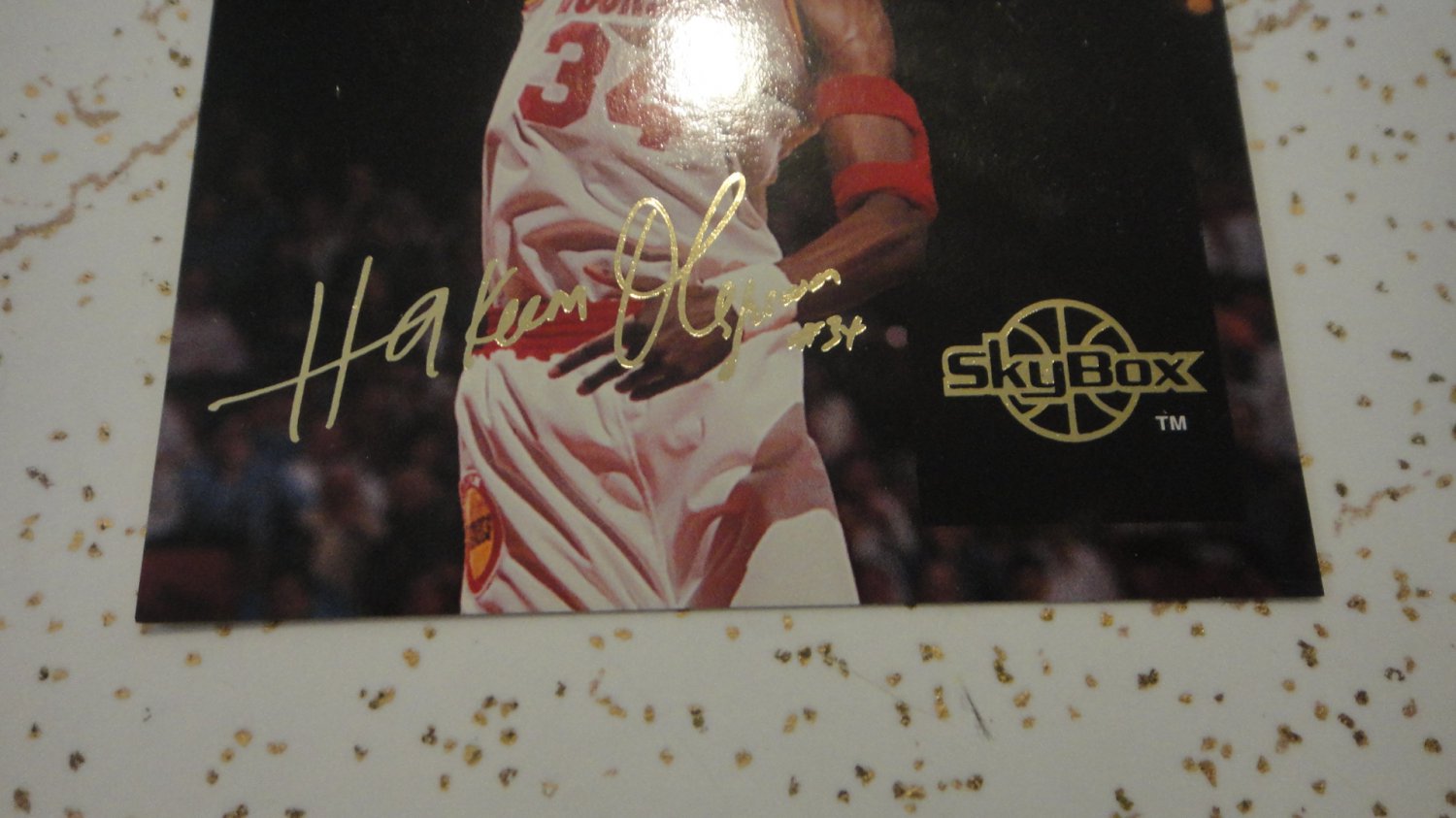 1994-95 Skybox Hakeem Olajuwon Houston Rockets oversize NNO Card