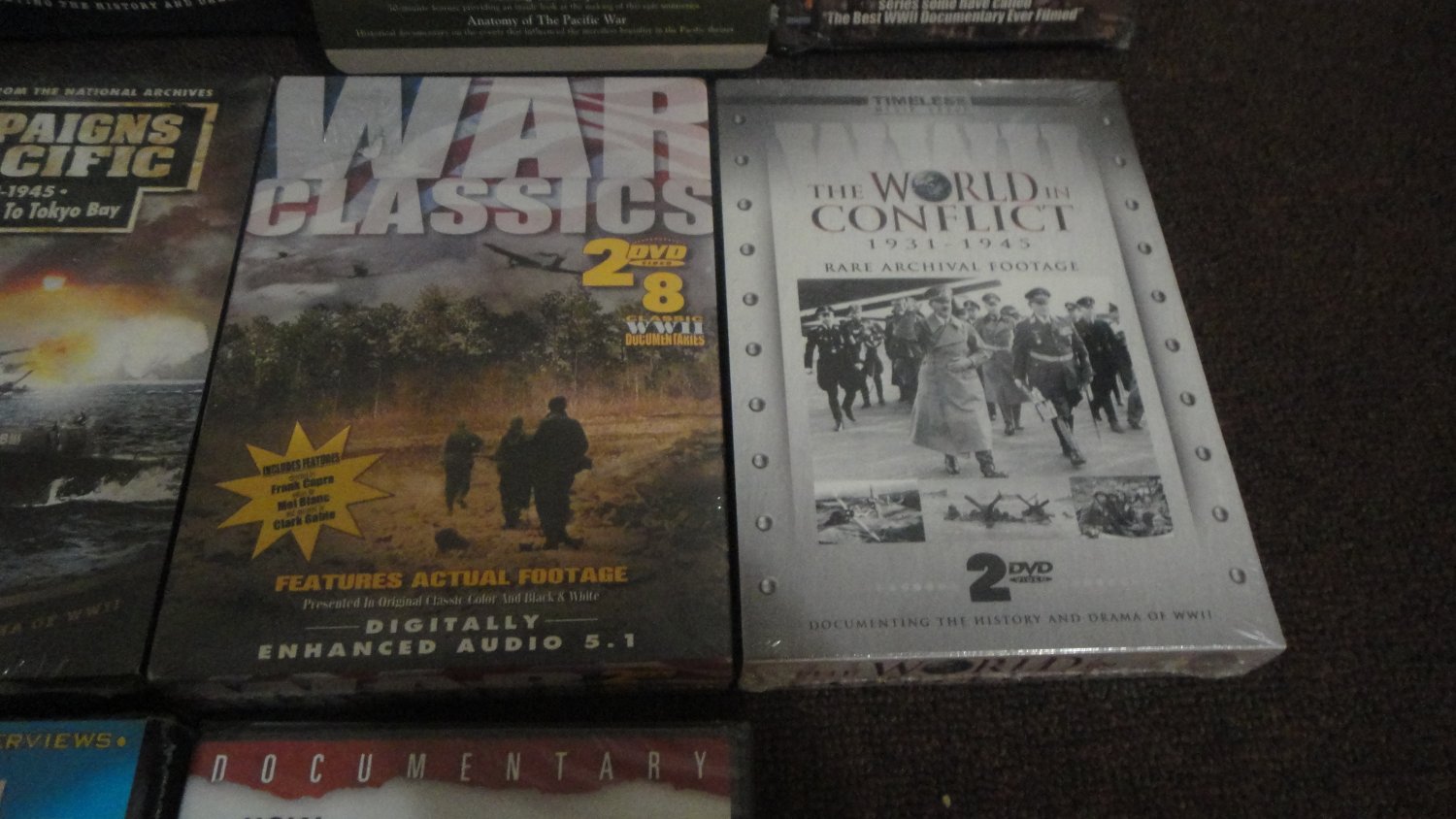 DVD Lot of 10, World War II, WWII related movies, Documentaries, all ...