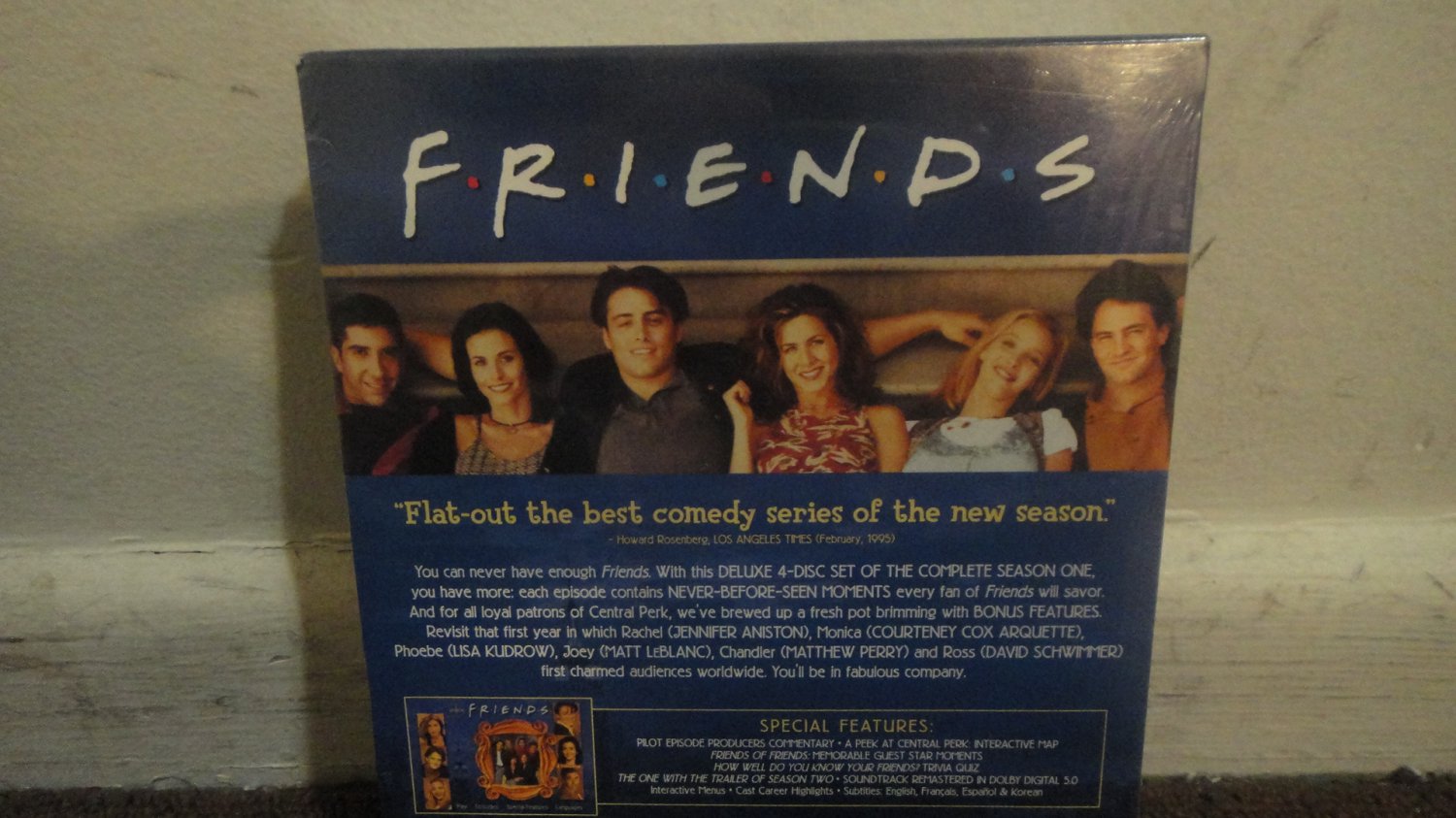 Friends - TV show on DVD The Complete 1st, First Season, 4-disc set ...
