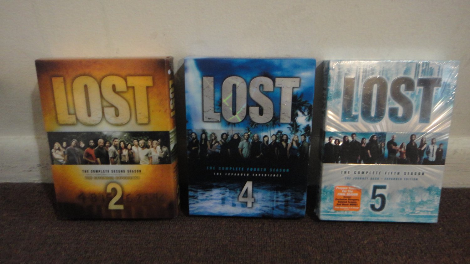 LOST-TV Series(DVD) Lot, Seasons 2,4 and 5. Season 5 Sealed...LooK!!!