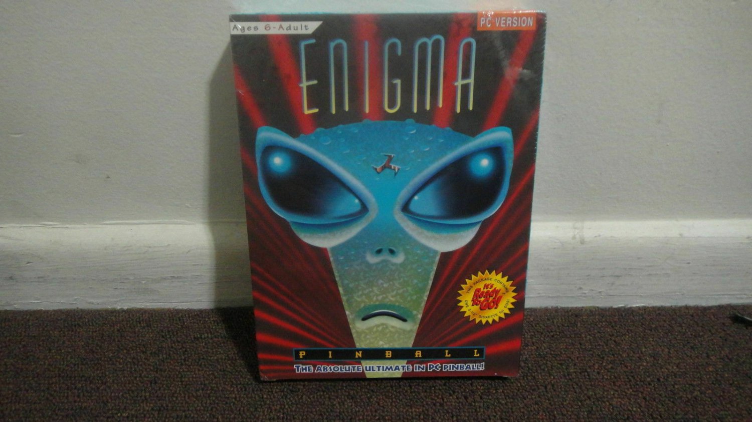 Vintage Epic Pinball: Enigma (DOS) PC Game MIB 3.5" Diskette UFO Aliens ...