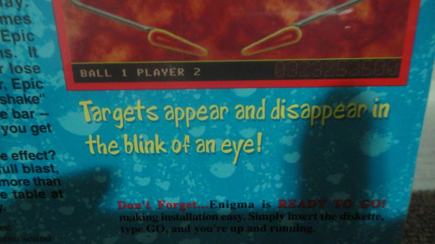 Vintage Epic Pinball: Enigma (DOS) PC Game MIB 3.5" Diskette UFO Aliens ...