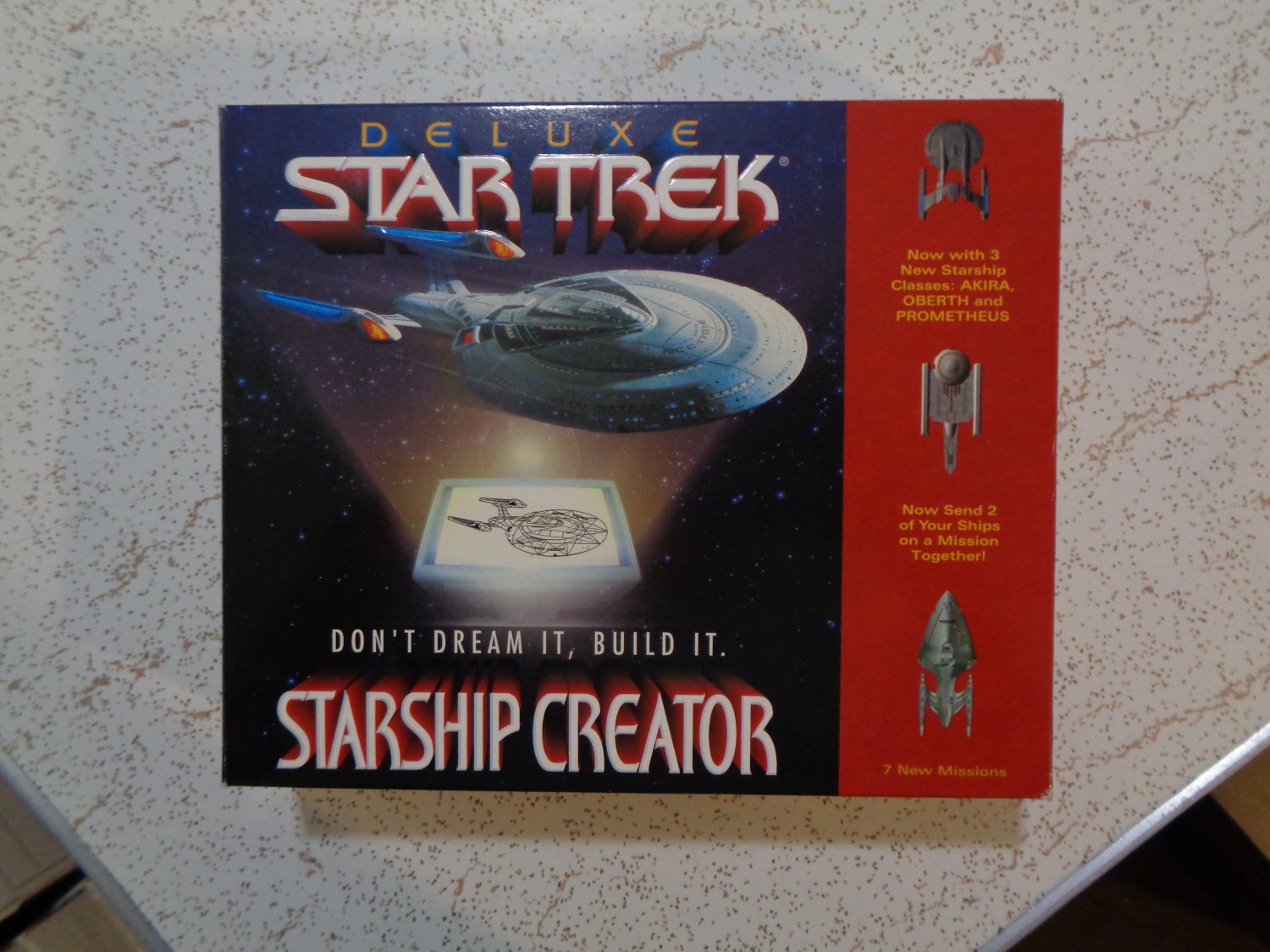 Deluxe Star Trek Starship Creator **RARE** PC Software CD's. LooK!