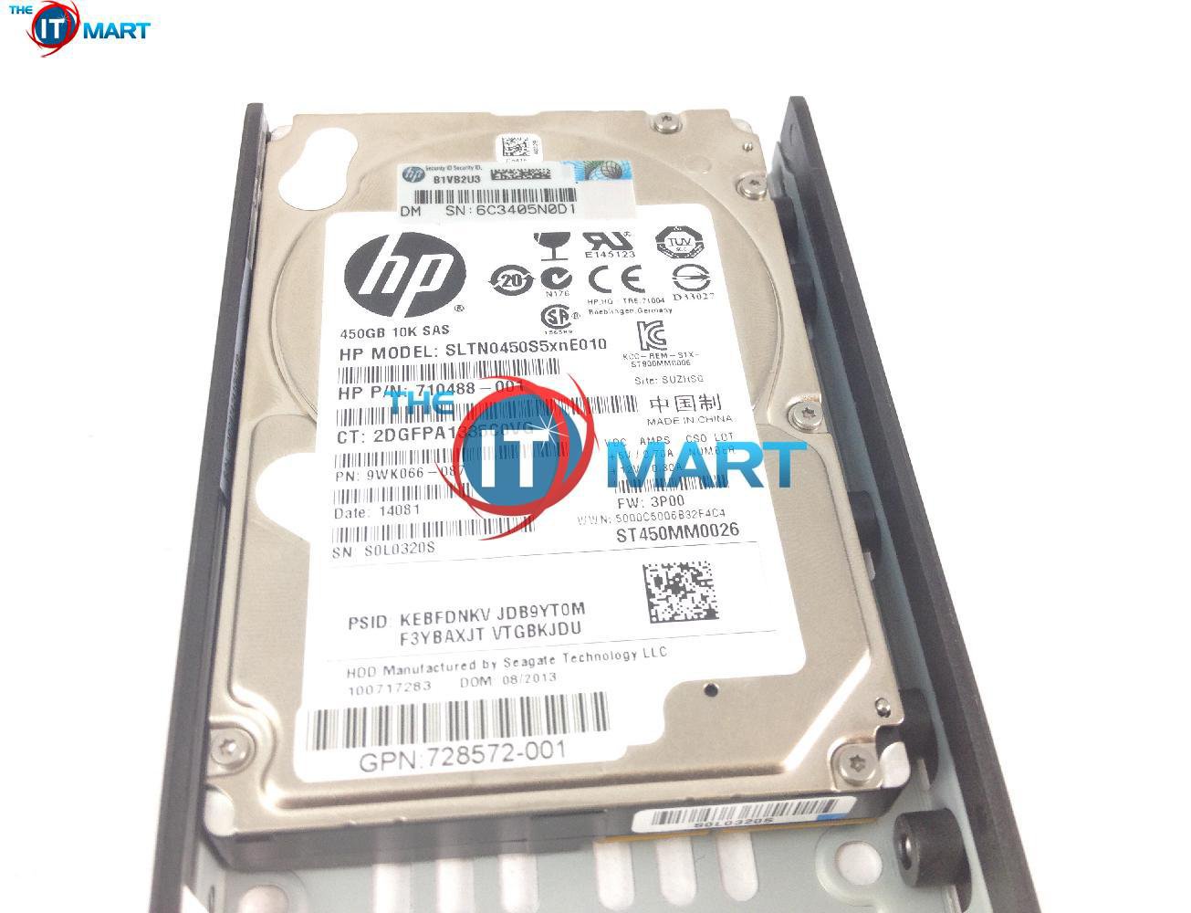 727392-001 HP 3PAR STORESERV M6710 450GB 10K 6GBPS SAS 2.5'' HARD DRIVE ...