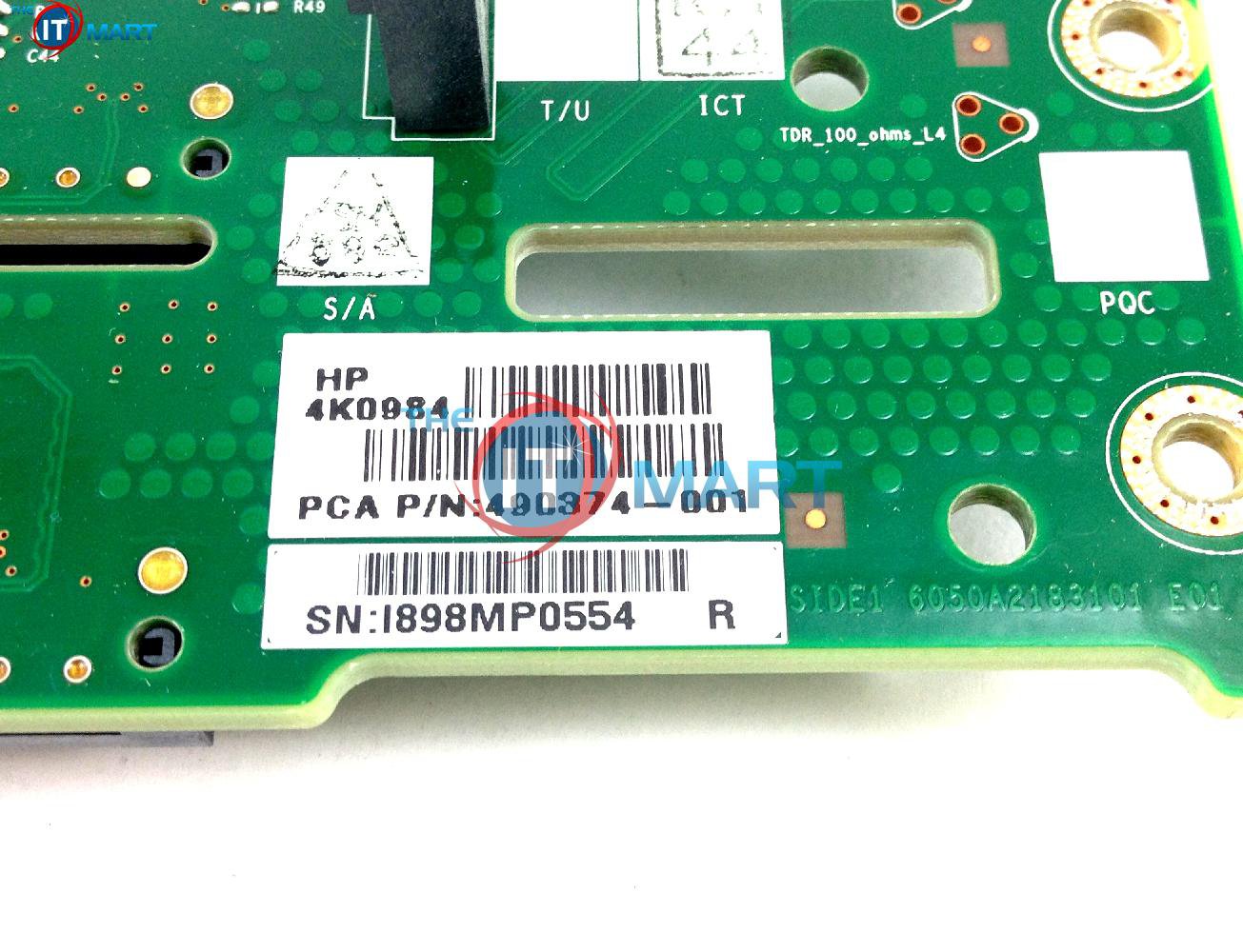 507303-001 HP PROLIANT 8 BAY SAS/SATA 2.5'' BACKPLANE BOARD FOR DL180 G6