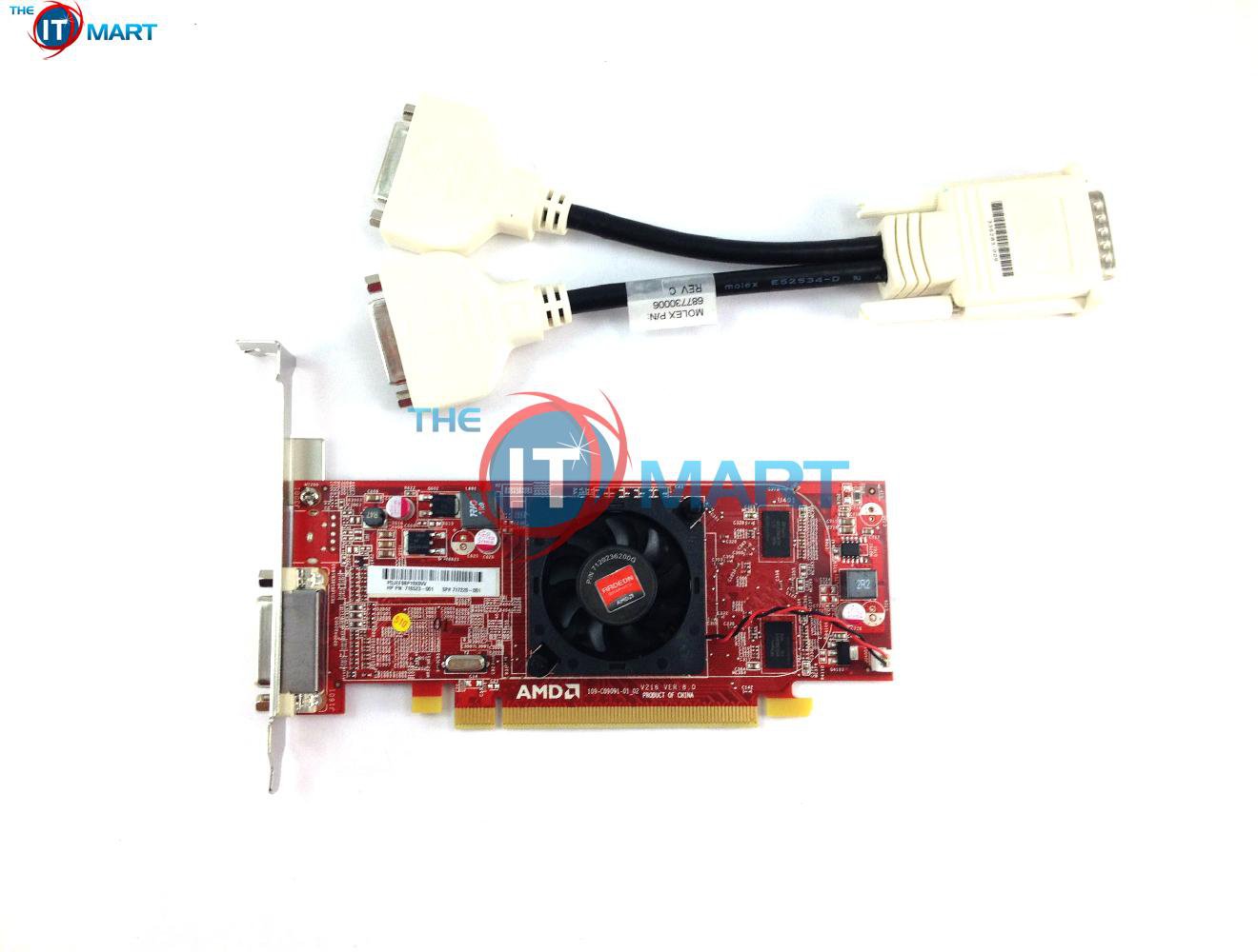 716523-001 AMD RADEON HD 8350 1GB PCI-E DMS-59 VIDEO CARD W/ DVI CABLE
