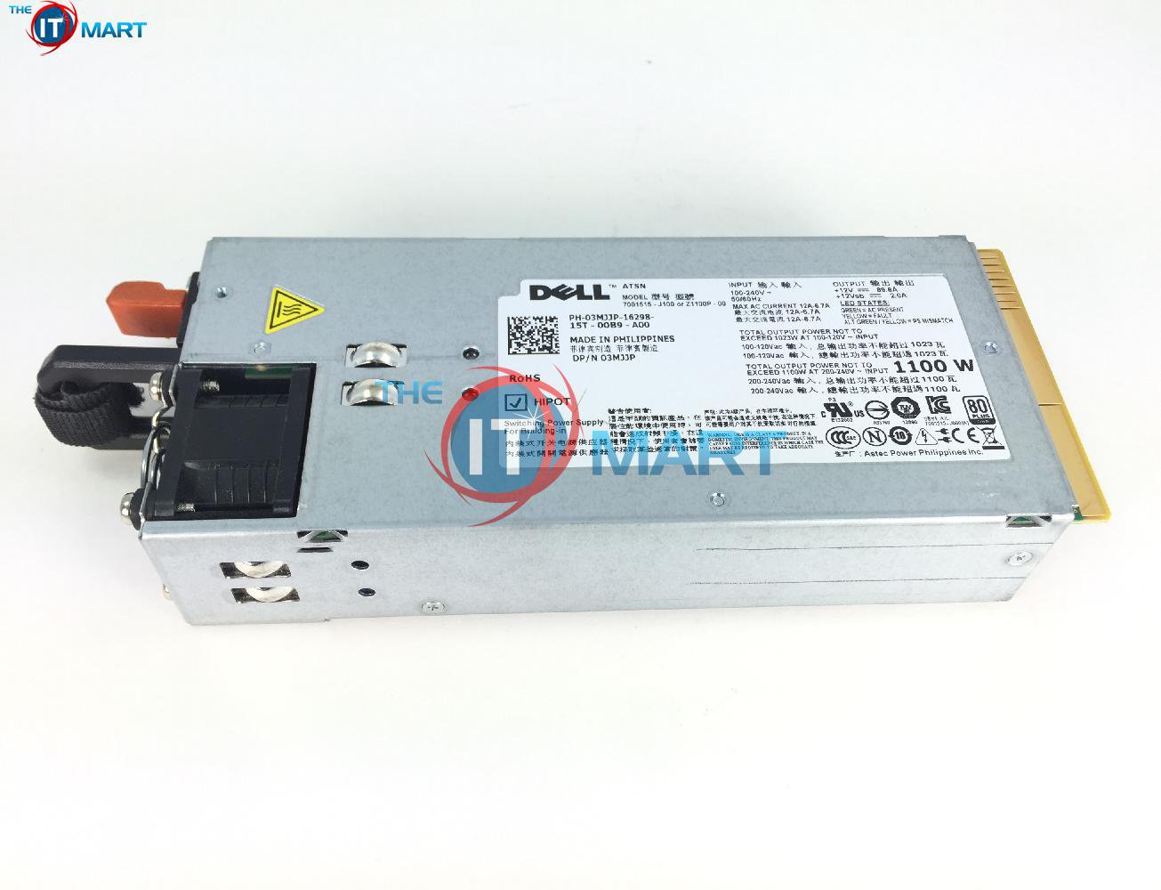 3MJJP DELL POWEREDGE R910 1100W HOT SWAP POWER SUPPLY 03MJJP