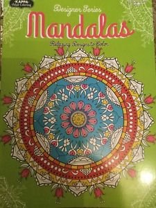 Adult Coloring Book Mandalas Patterns Kappa Designer Series Stress Relief