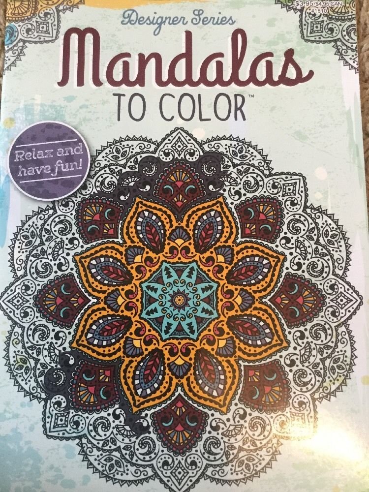 Adult Coloring Book Mandalas 2 Patterns Kappa Designer Series Stress Relief