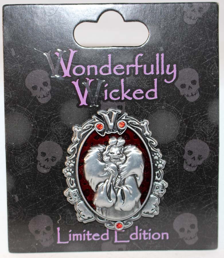 Disney Wonderfully Wicked Pin of the Month December 2015 Cruella de Vil ...