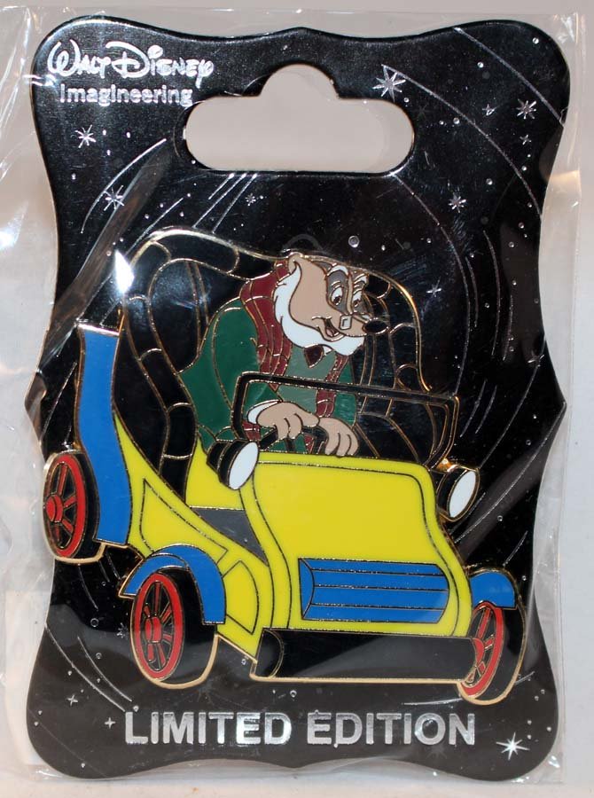 Walt Disney Imagineering WDI Mr. Toad's Wild Ride Pin Angus MacBadger ...