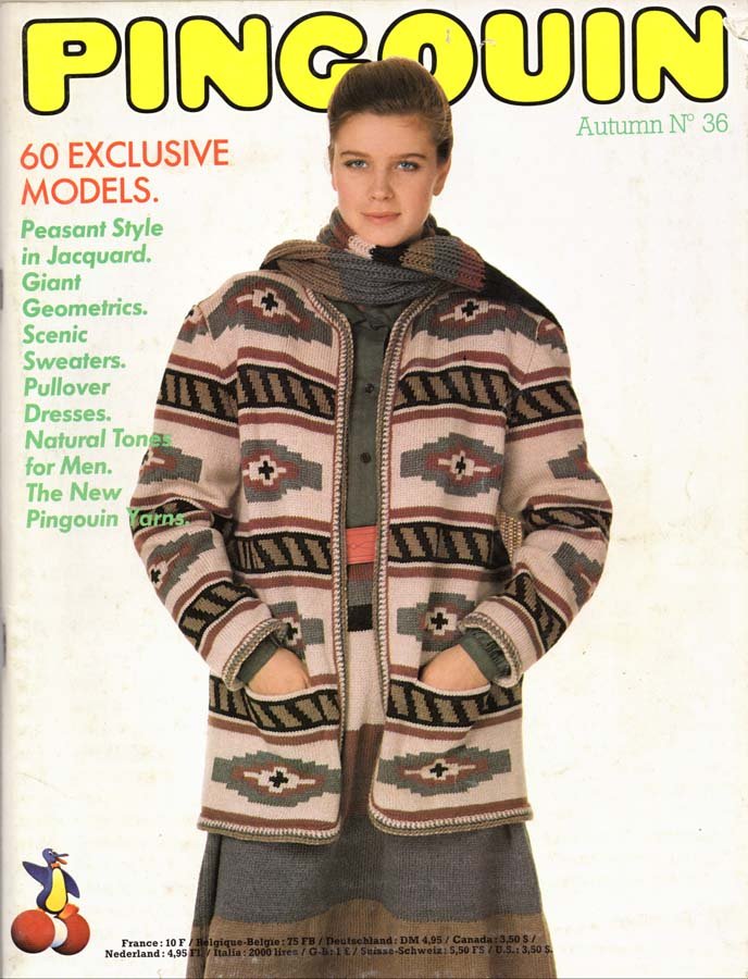 Pingouin Knitting Magazine Number 36 Autumn 1981 60 Couture Designs ...