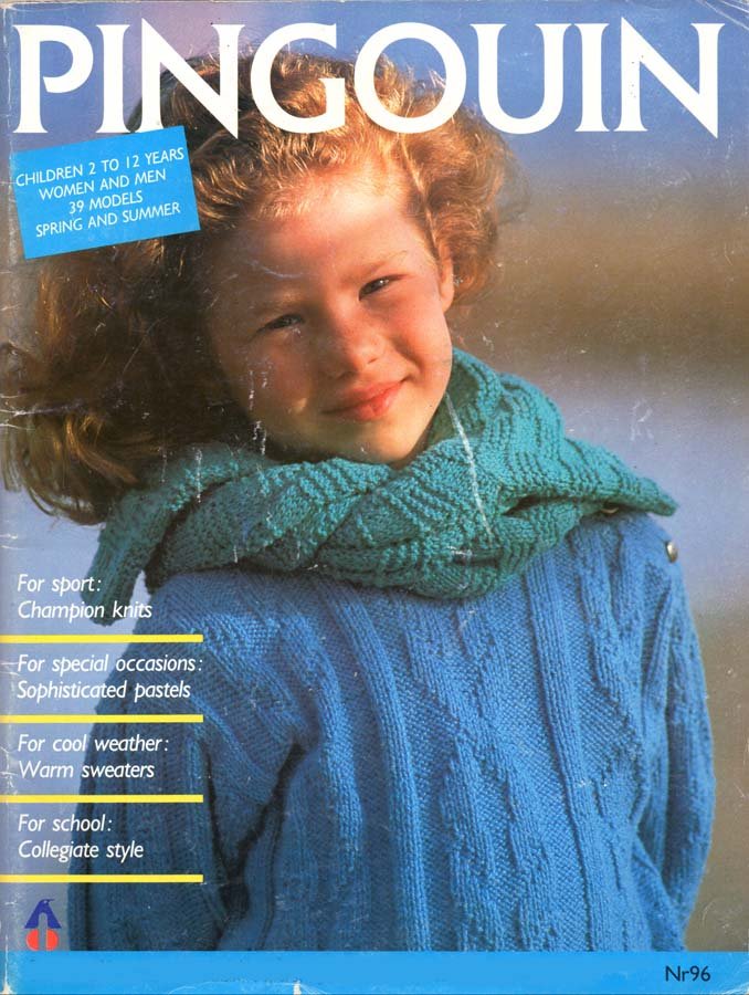 Pingouin Knitting Magazine Number 96 Children 1987 41 Couture Designs ...