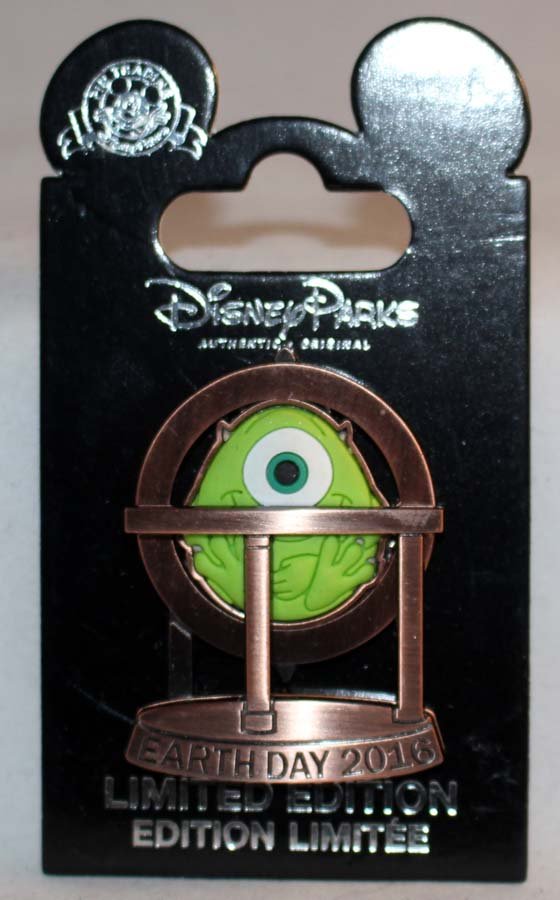 Disney Earth Day 2016 Pin Mike Wazowski Limited Edition 2000